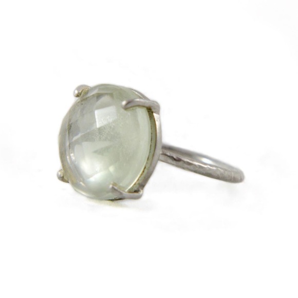 emily rose gems | Jewelry | Emily Rose Gems Green Amethyst Silver Ring ...